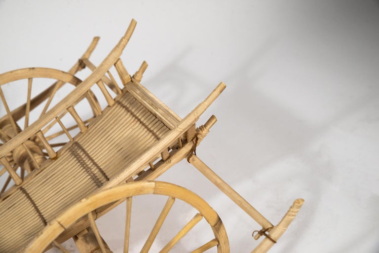 Mini Model of Charette, Wood, South China, circa 1890 For Sale at 1stDibs