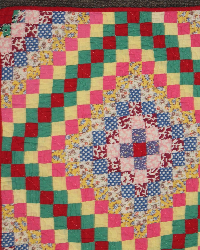 Mini Postage Stamp Philadelphia Pavement Quilt For Sale at 1stDibs