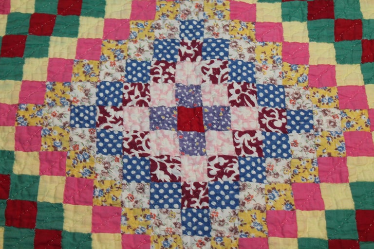 Mini Postage Stamp Philadelphia Pavement Quilt For Sale at 1stDibs