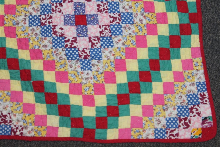 Mini Postage Stamp Philadelphia Pavement Quilt For Sale at 1stDibs