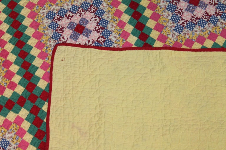 Mini Postage Stamp Philadelphia Pavement Quilt For Sale at 1stDibs