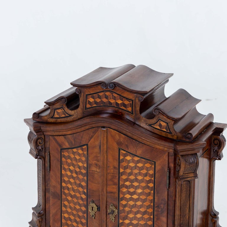 Miniature Baroque Cabinet, Southern Germany, Mid-18th Century For Sale ...