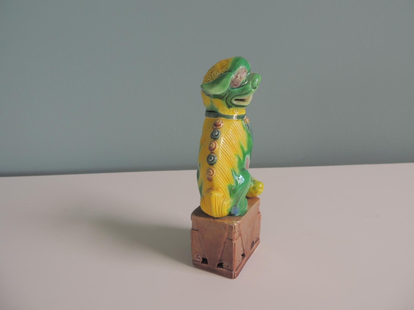 Miniature Ceramic Foo Dog For Sale at 1stDibs