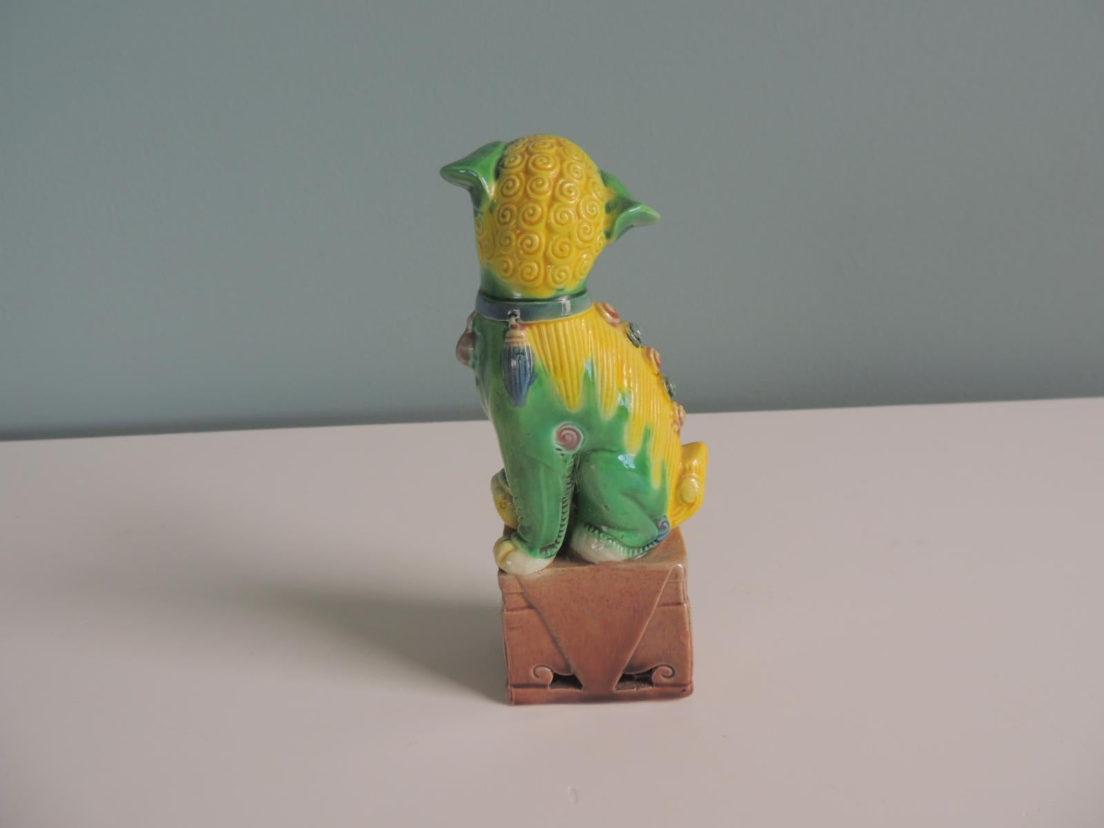 Miniature Ceramic Foo Dog For Sale at 1stDibs