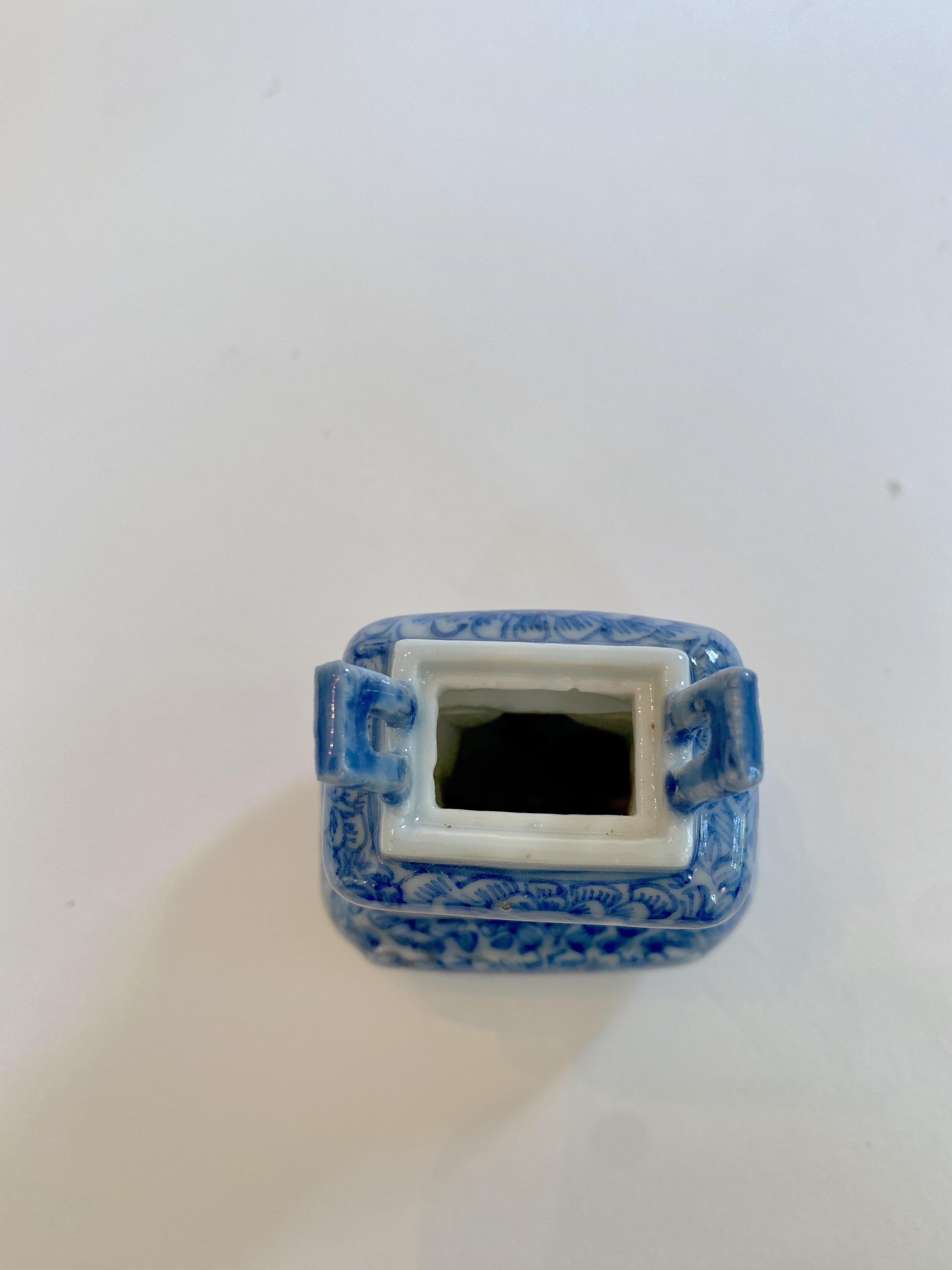 Miniature Chinese Vase with Handles, 18th Century at 1stDibs