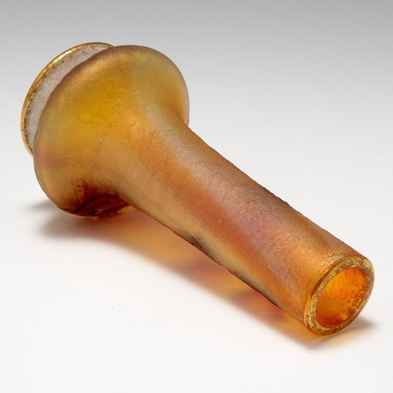 Miniature Daum Nancy Thistle Vase c1900 For Sale at 1stDibs