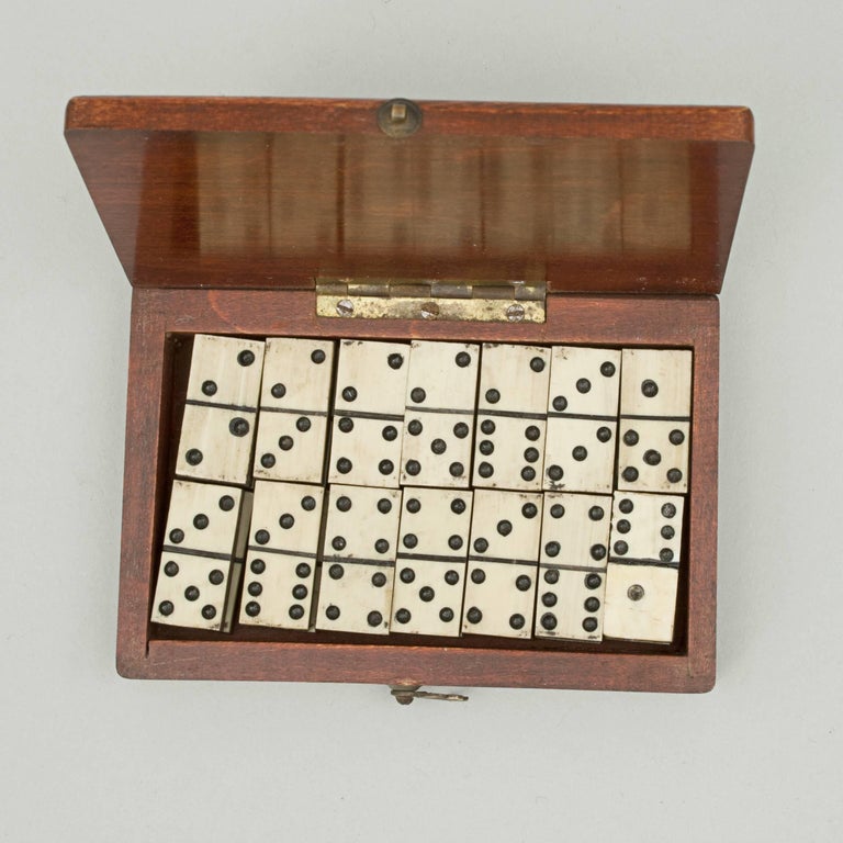 Miniature Domino Set at 1stDibs | miniature dominoes set, antique ...