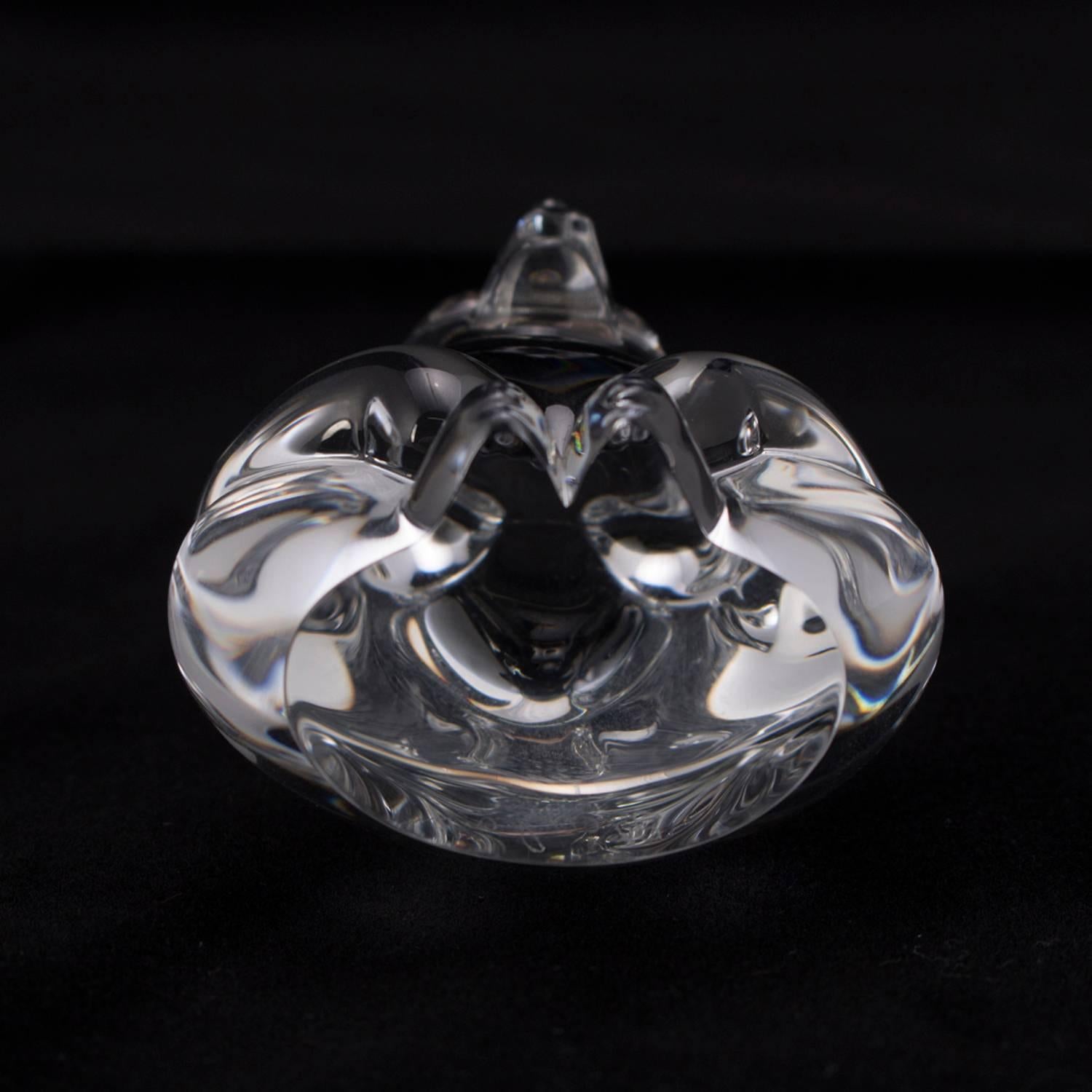 Miniature Figural Steuben Crystal Bear Sculpture, Signed, 20th Century ...