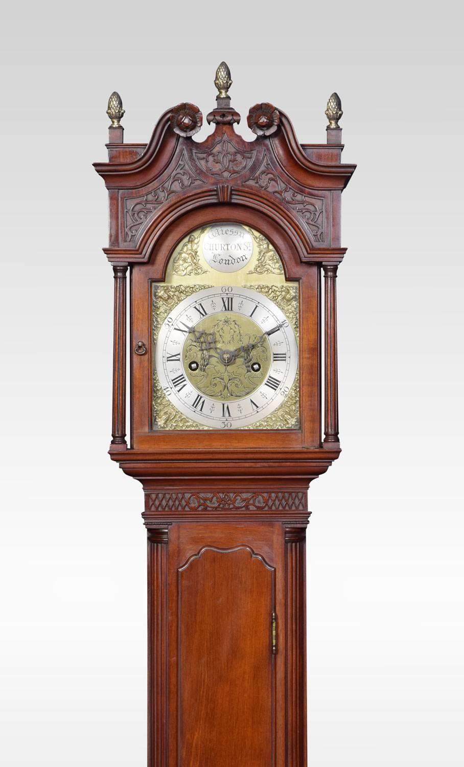 Miniature Mahogany Cased Grandfather Clock For Sale at 1stDibs ...