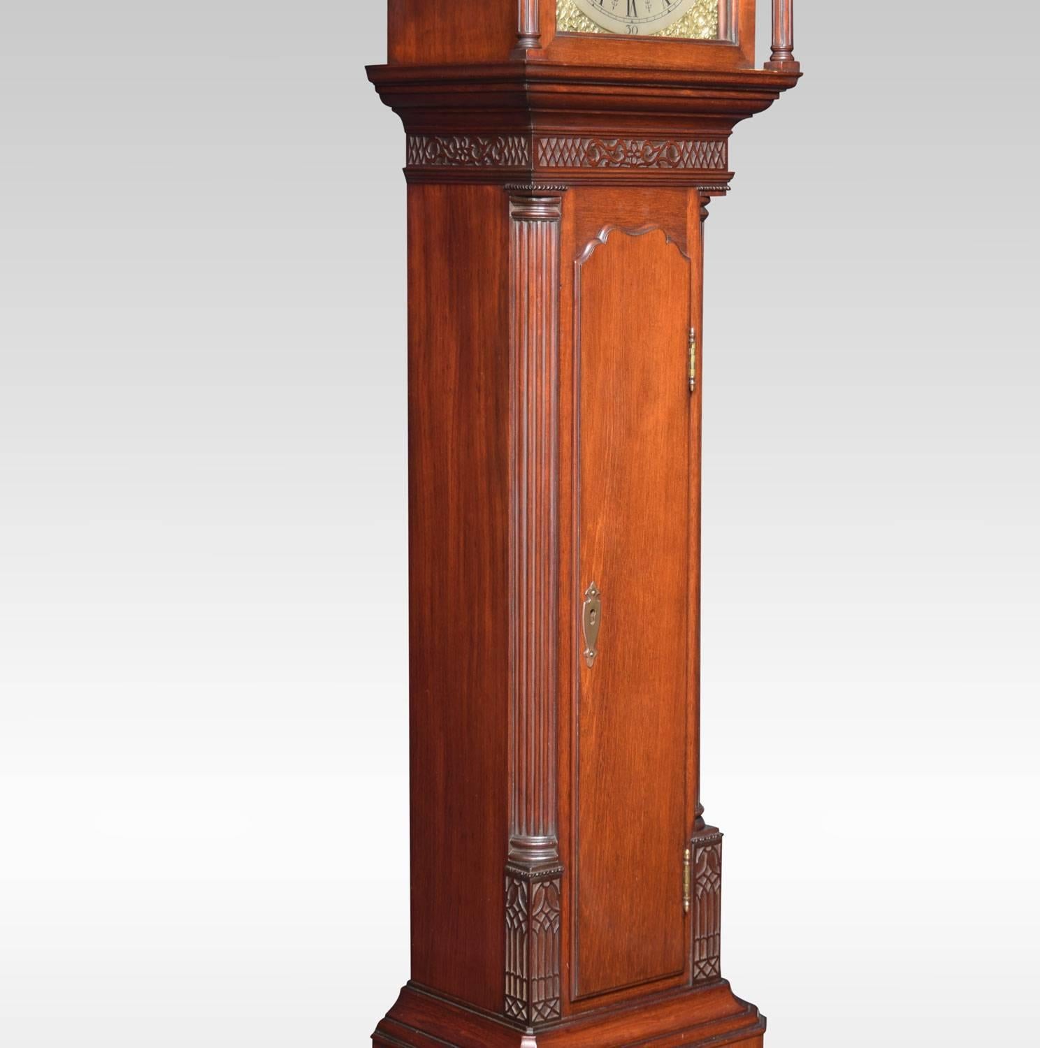 Miniature Mahogany Cased Grandfather Clock For Sale at 1stDibs ...