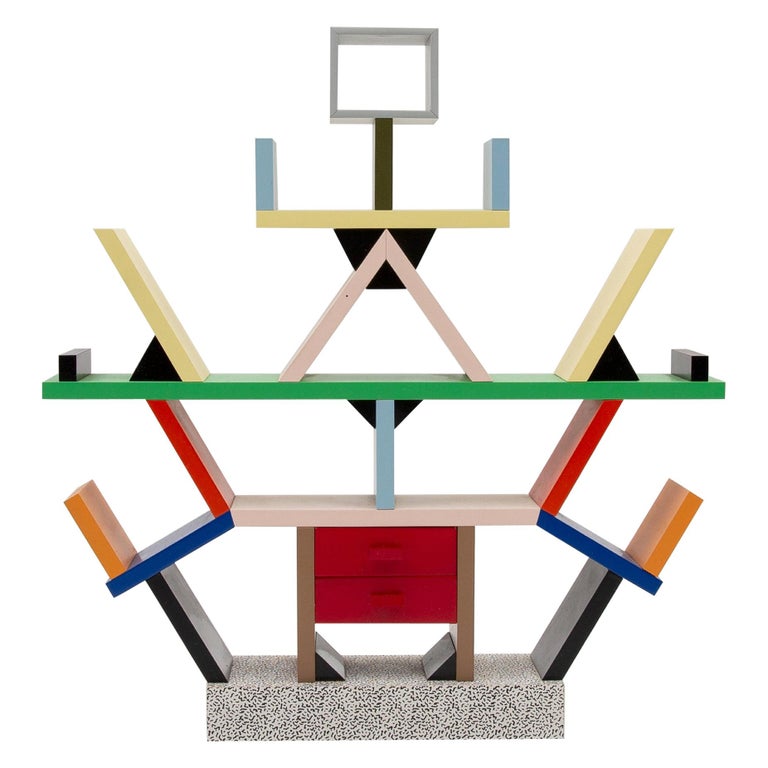 Miniature of the Iconic Carlton Bookcase Designed by Sottsass Memphis ...