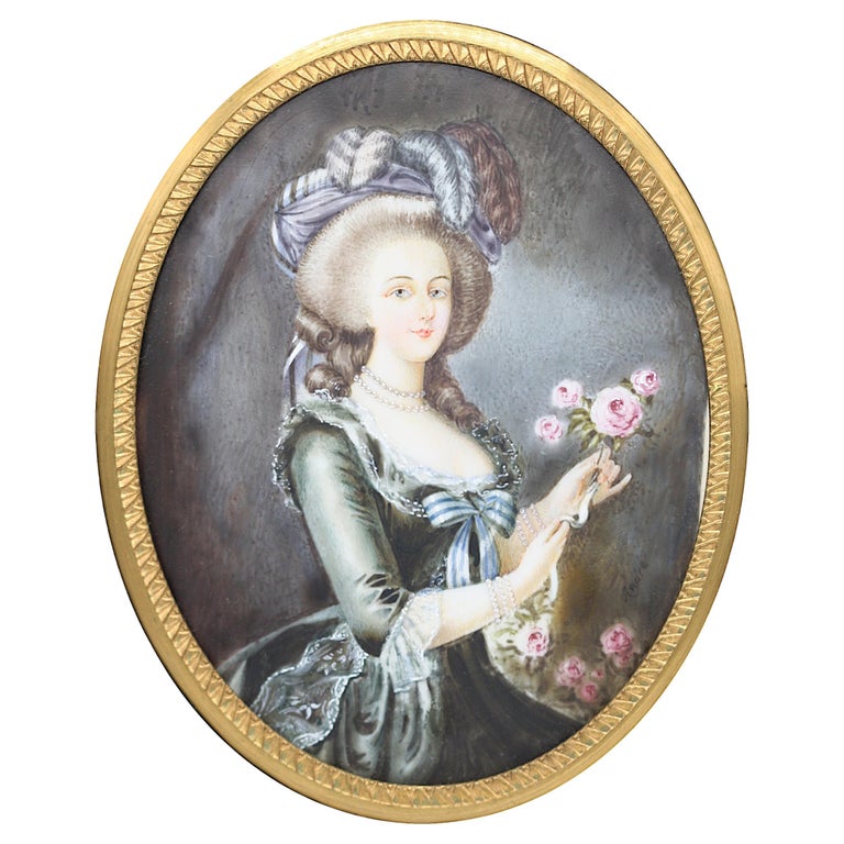 Miniature Painting European, Circa 1900 For Sale at 1stDibs