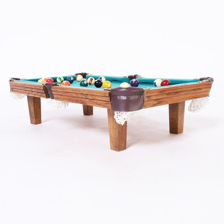 Miniature POOL Table and Case For Sale at 1stDibs