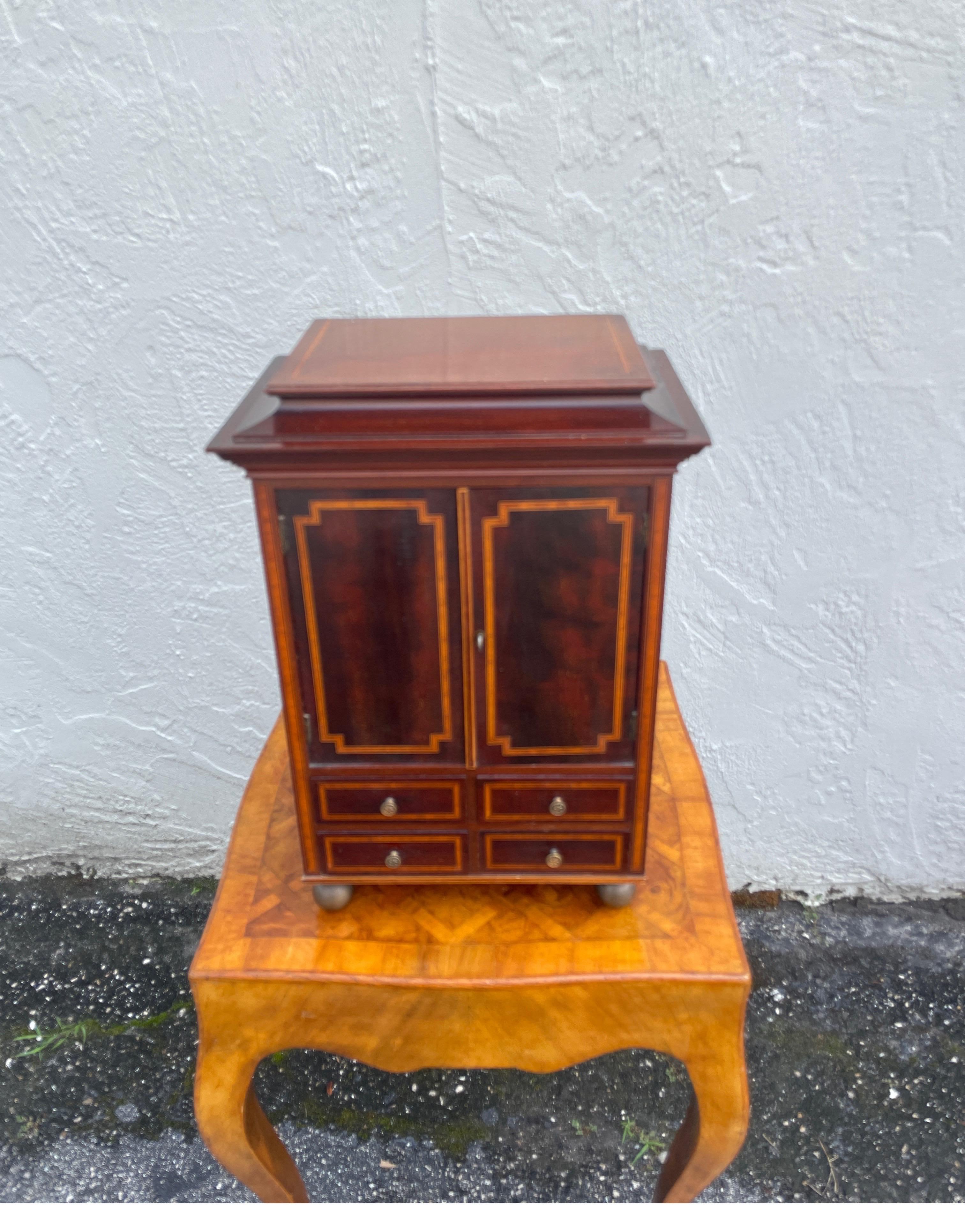 Miniature Salesman's Sample of Neoclassical Inlaid Cabinet For Sale at ...