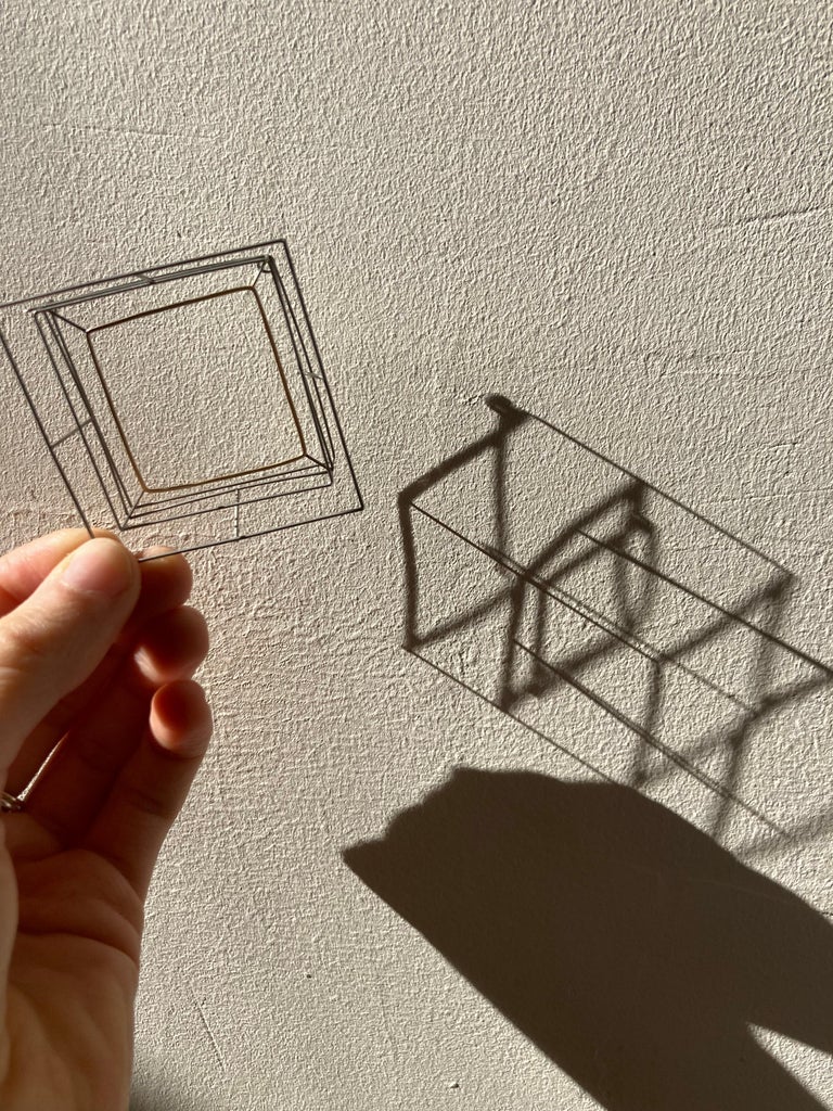 Minimal Frame Brooch For Sale at 1stDibs