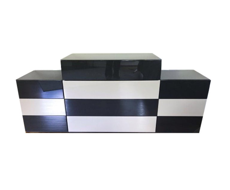 Minimal Italian Modern Brix Modular Stacking Drawer System Dresser Set ...