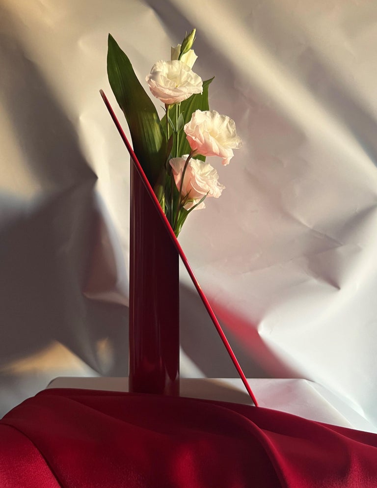 Minimal Metal Vase For Sale at 1stDibs