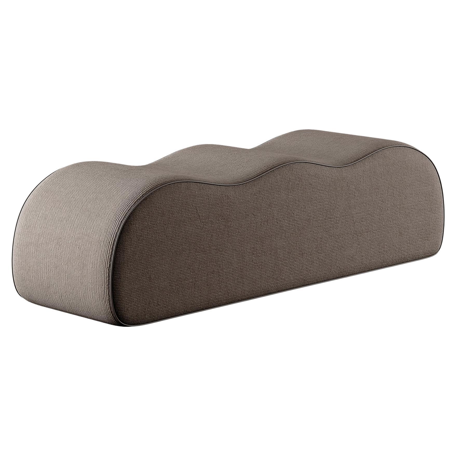 Contemporary Brown Suede Polopo Bench, 2024 For Sale at 1stDibs