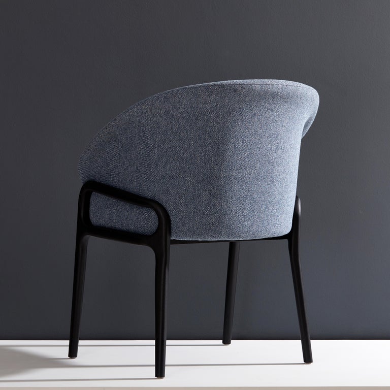 Minimal Organic Chair in Solid Wood, Upholstered Seating For Sale at ...