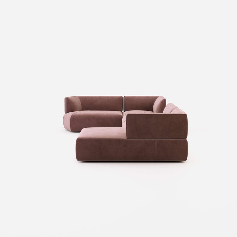 Minimalist and Modern Modular Low Sitting Sofa, Angular and Curved For ...