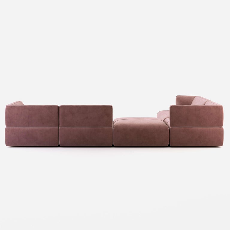 Minimalist and Modern Modular Low Sitting Sofa, Angular and Curved For ...
