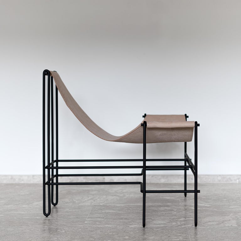 Minimalist Brazilian Armchair ´Bia´ by Samuel Lamas For Sale at 1stDibs