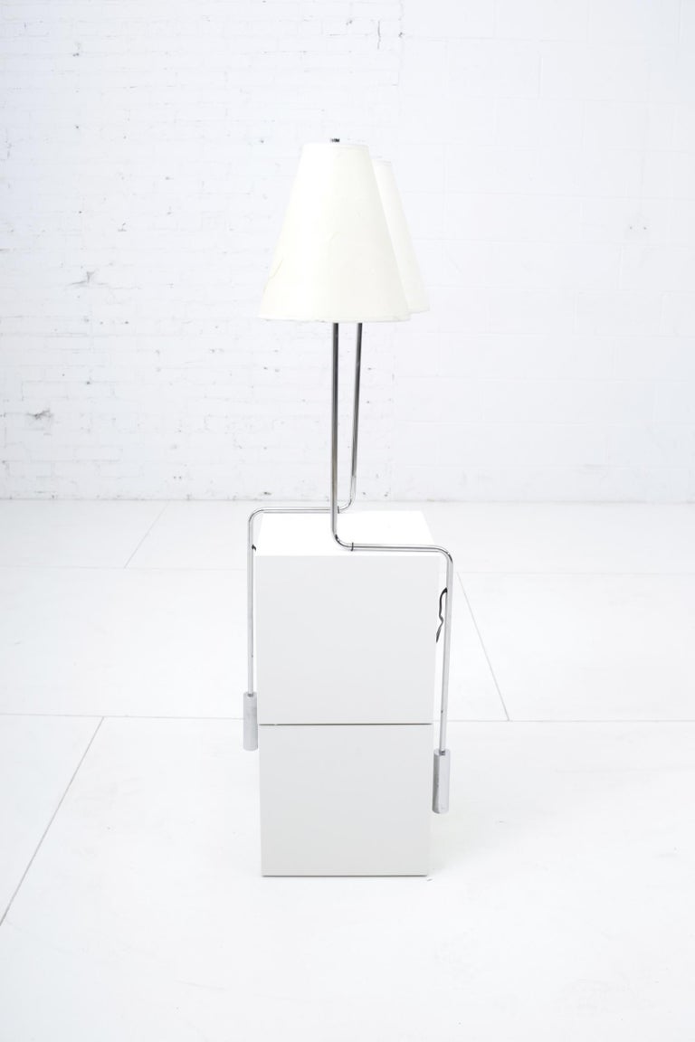 Minimalist Chrome Counterbalance Table Lamps For Sale at 1stDibs
