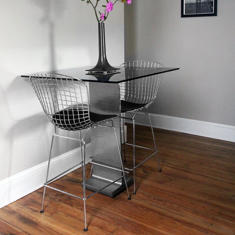 Steel I-Beam Bar Height Dining Table - Counter Height Table - Hight Top ...