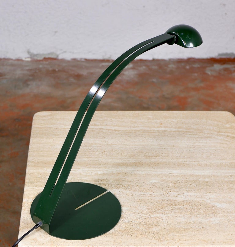 Minimalist Dutch Green Desk Lamp by Herda, 1980s For Sale at 1stDibs