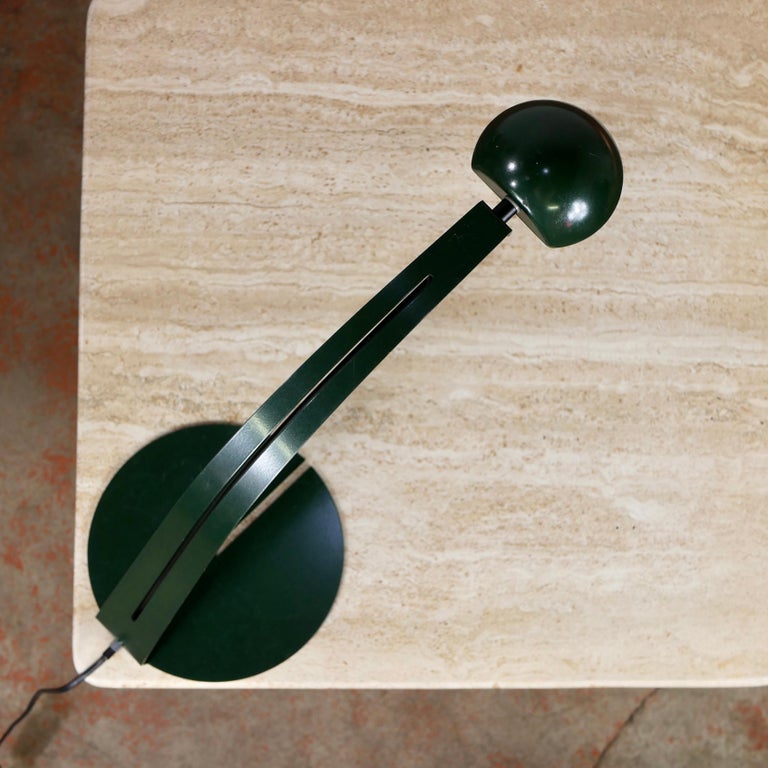 Minimalist Dutch Green Desk Lamp by Herda, 1980s For Sale at 1stDibs
