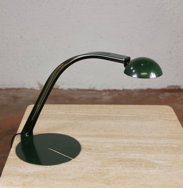 Minimalist Dutch Green Desk Lamp by Herda, 1980s For Sale at 1stDibs