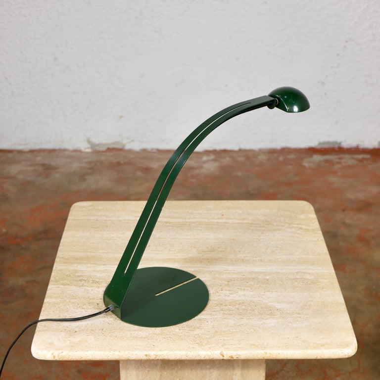 Minimalist Dutch Green Desk Lamp by Herda, 1980s For Sale at 1stDibs