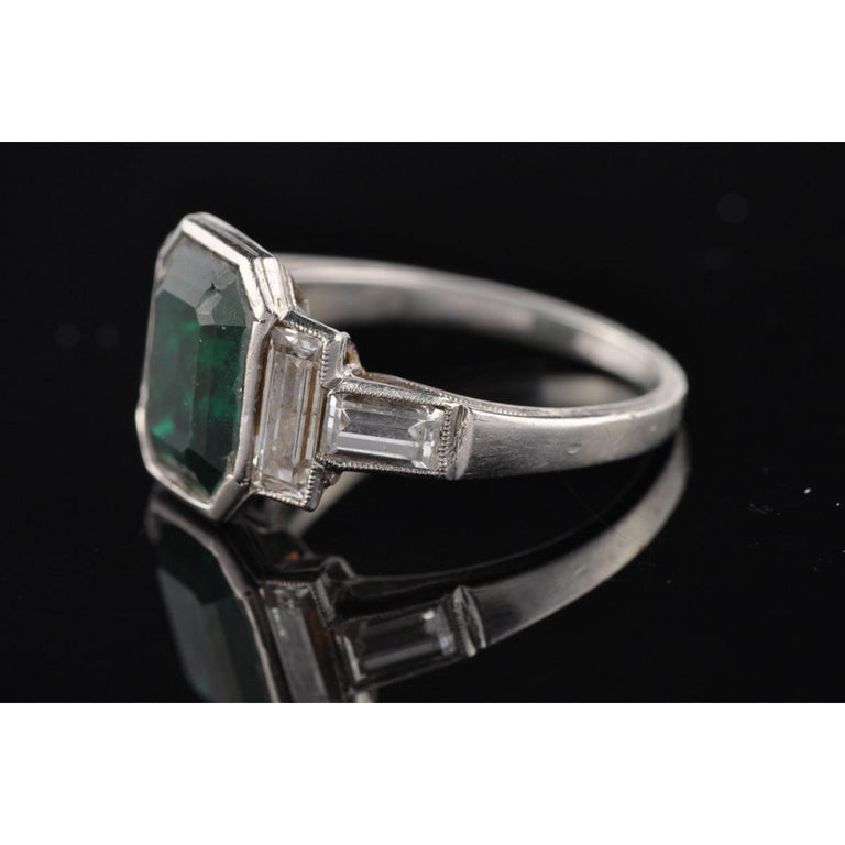 Customizable Minimalist Emerald Engagement Ring, Classic Emerald Gold ...