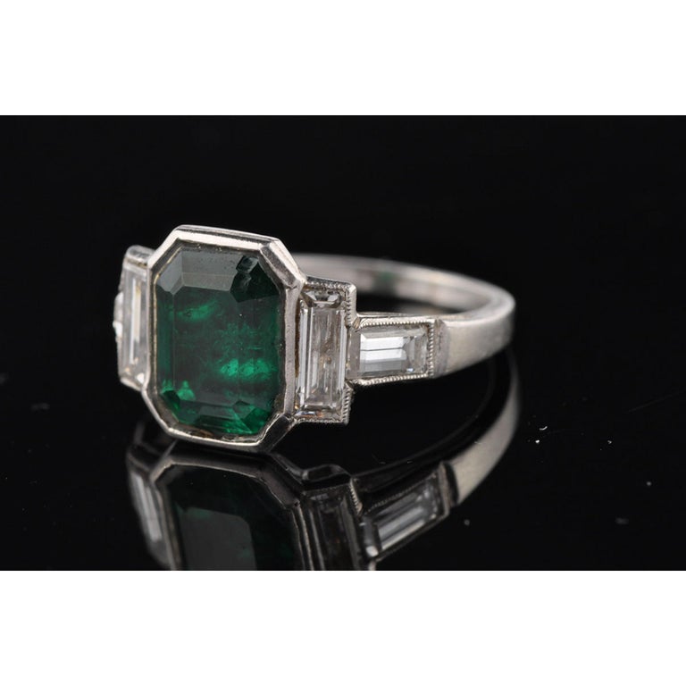 Customizable Minimalist Emerald Engagement Ring, Classic Emerald Gold ...