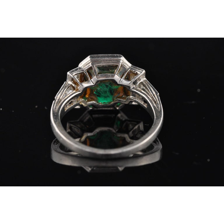 Customizable Minimalist Emerald Engagement Ring, Classic Emerald Gold ...