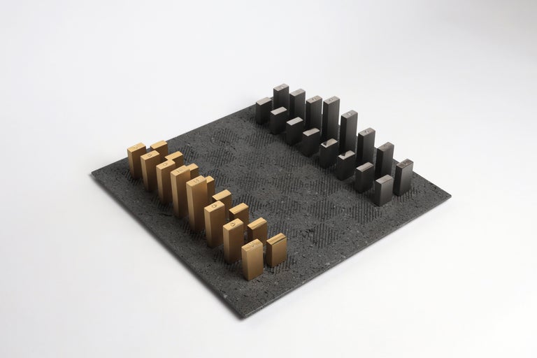 Minimalist Handcrafted Basalt Marble Set Board by Tarek Elkassouf For ...