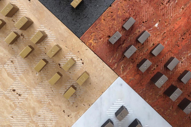 Minimalist Handcrafted Basalt Marble Set Board by Tarek Elkassouf For ...