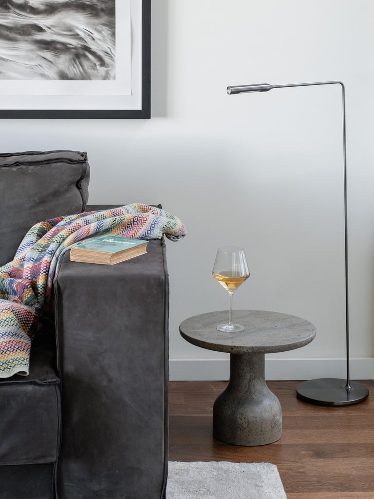 Minimalist Limestone Side Table Large For Sale at 1stDibs