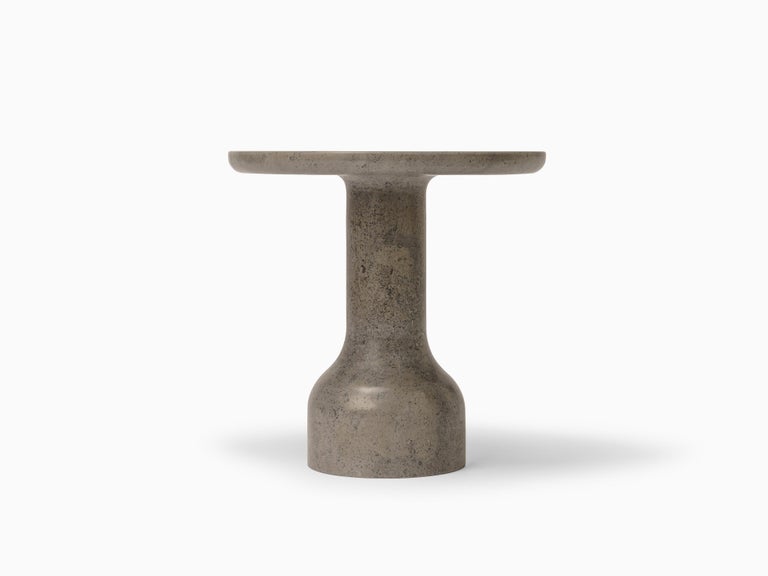 Minimalist Limestone Side Table Large For Sale at 1stDibs