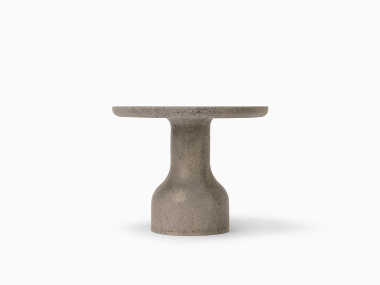 Minimalist Limestone Side Table Medium For Sale at 1stDibs