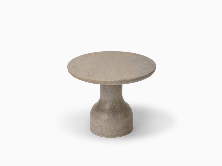 Minimalist Limestone Side Table Medium For Sale at 1stDibs