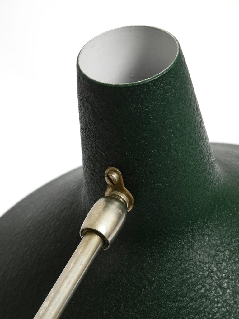 Minimalist Mid-Century Modern Table Lamp with Green Wrinkle Finish from ...