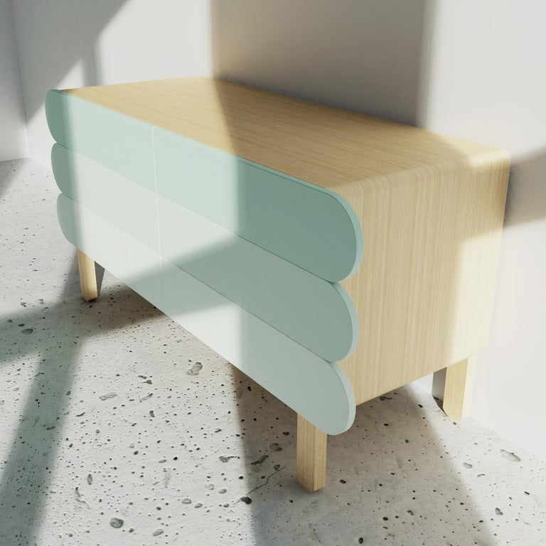 Minimalist Mid-Century Modern Style Media Storage For Sale at 1stDibs