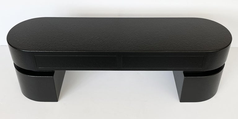Minimalist Modern Black Narrow Coffee Table / Bench at 1stDibs | black ...