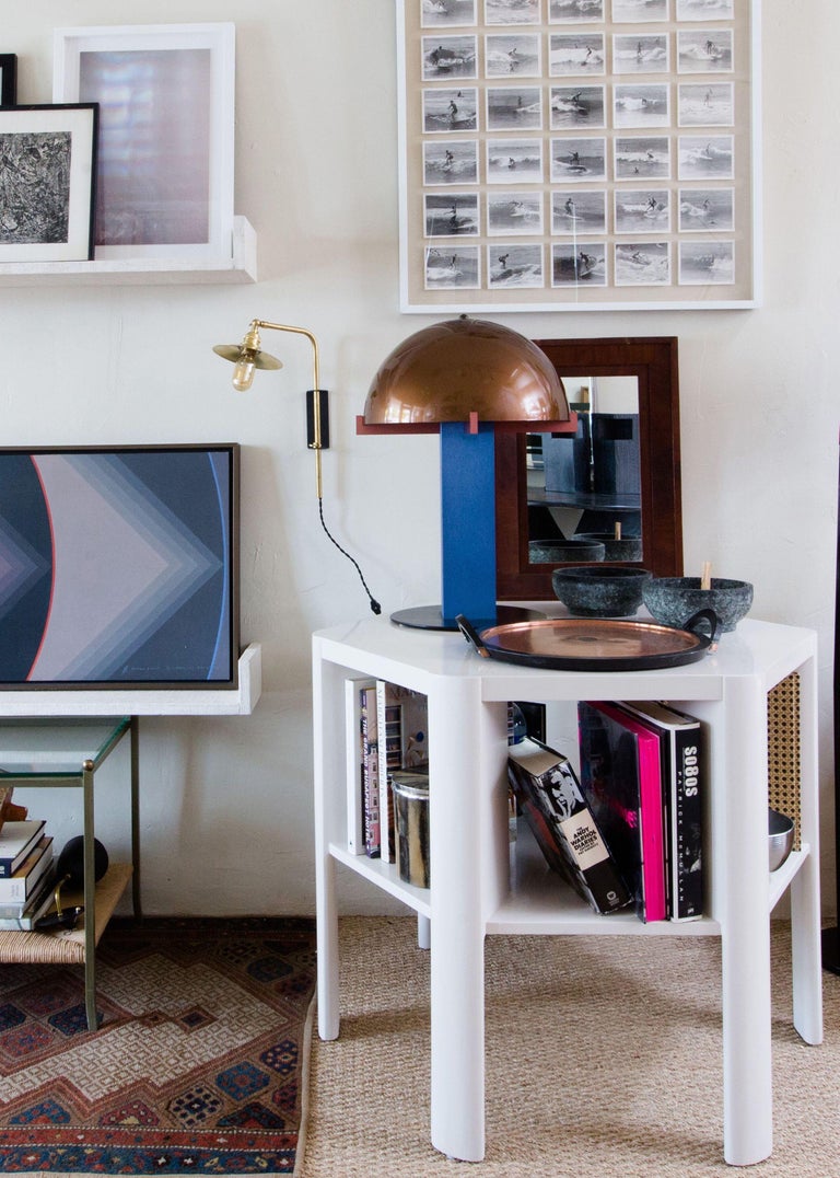 Minimalist Modern Lacquered Library Table by Martin and Brockett, Shown ...