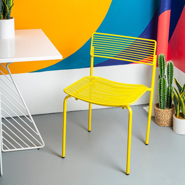 Minimalist Modern Stacking Wire Chair, The Stacking Rachel Chair in ...