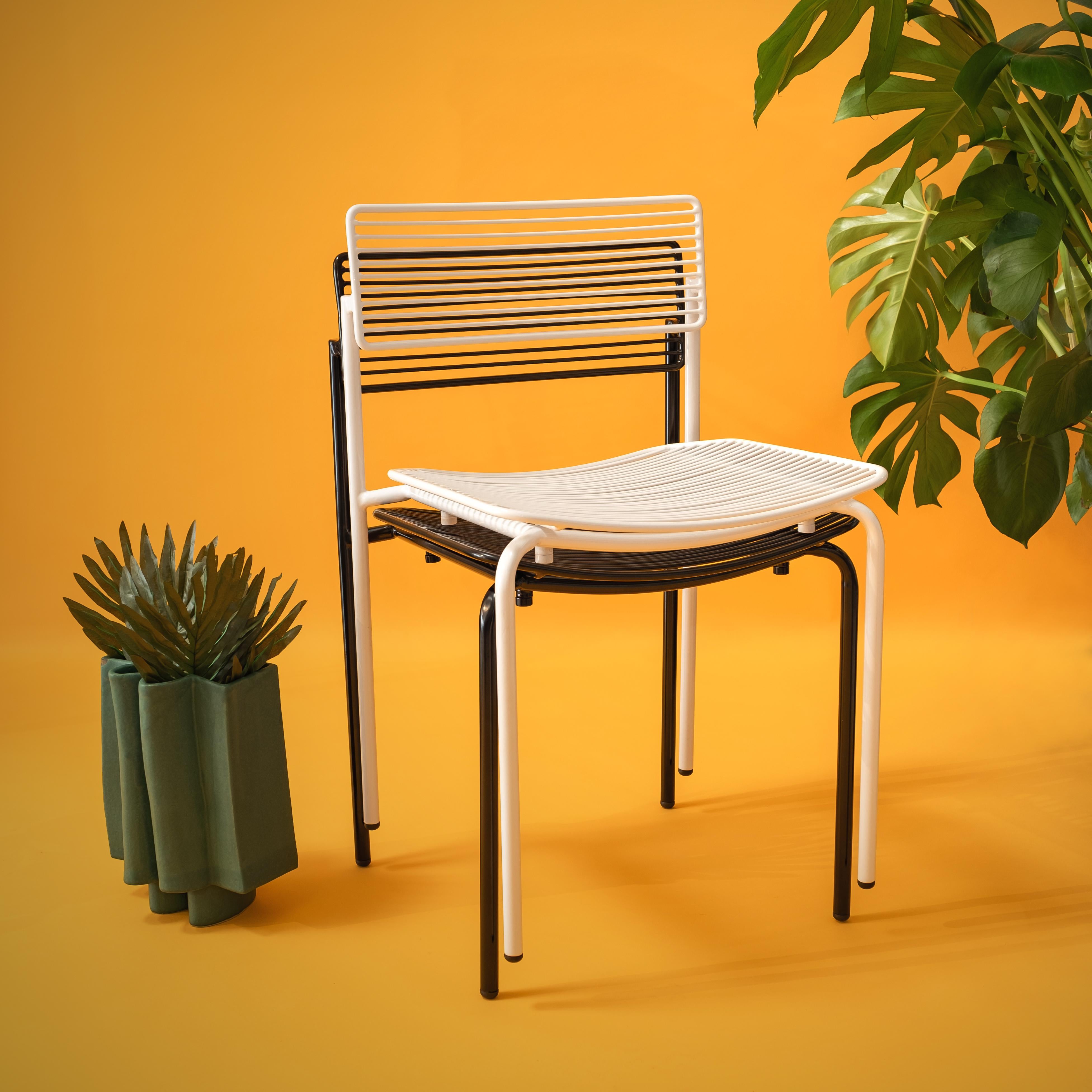 Minimalist Modern Stacking Wire Chair, the Stacking Rachel Chair in ...