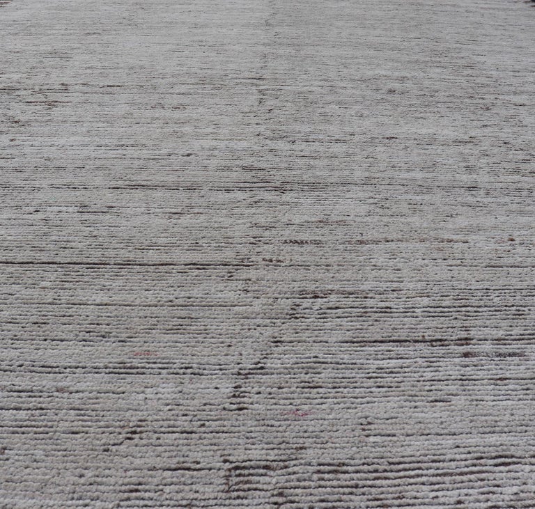 Minimalist Modern with Solid Off White Background in Textures Wool For ...