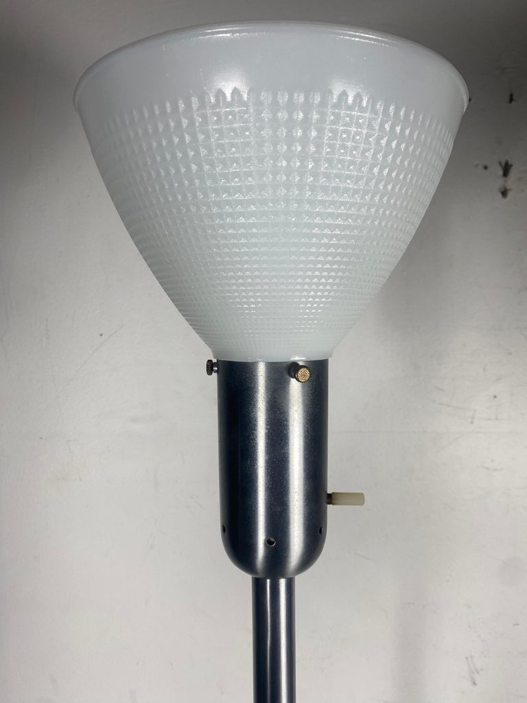 Minimalist Nessen Studios Floor Lamp Brushed Nickel Standard Stem ...