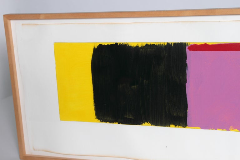 Minimalist Oil on Paper by Doug Ohlson 1936-2010 American For Sale at ...